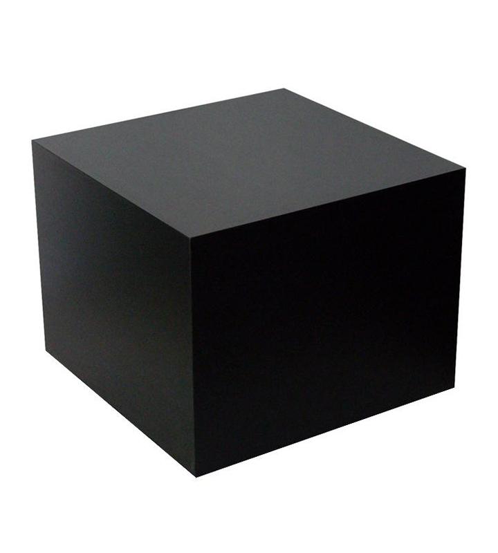 Black Laminate Cube Table-Made in USA-Classic Design – Pedestal Source