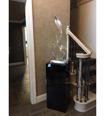Black Gloss Acrylic Pedestal - Art Display - Made in USA – Pedestal Source
