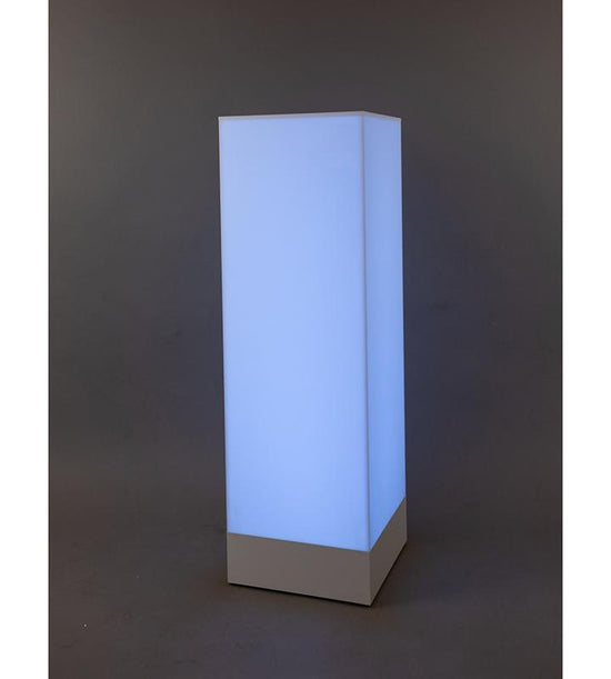 Lighted Acrylic Sign White Pedestal - Acrylic Stand - Made in USA ...