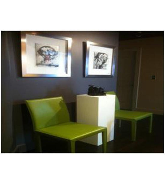 White Laminate Cube Table - Display Furniture - Made in USA – Pedestal ...