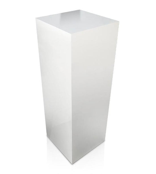 White Display Pedestal | White Economy Display Pedestal | Pedestal Source